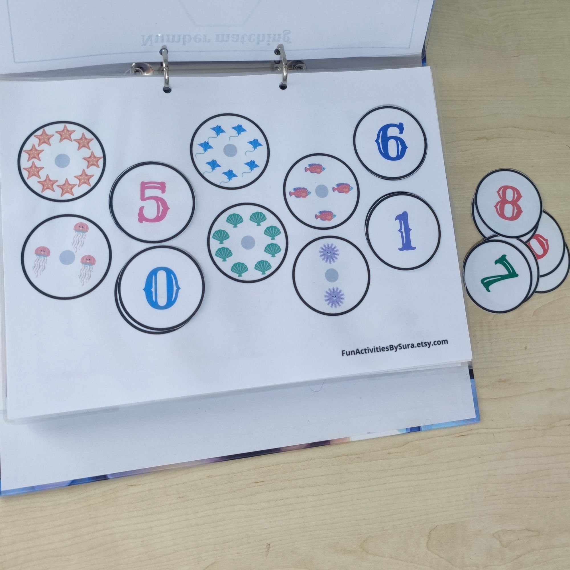 Numbers Busy Folder 1-10, File Folder Games, Numbers Matching ...