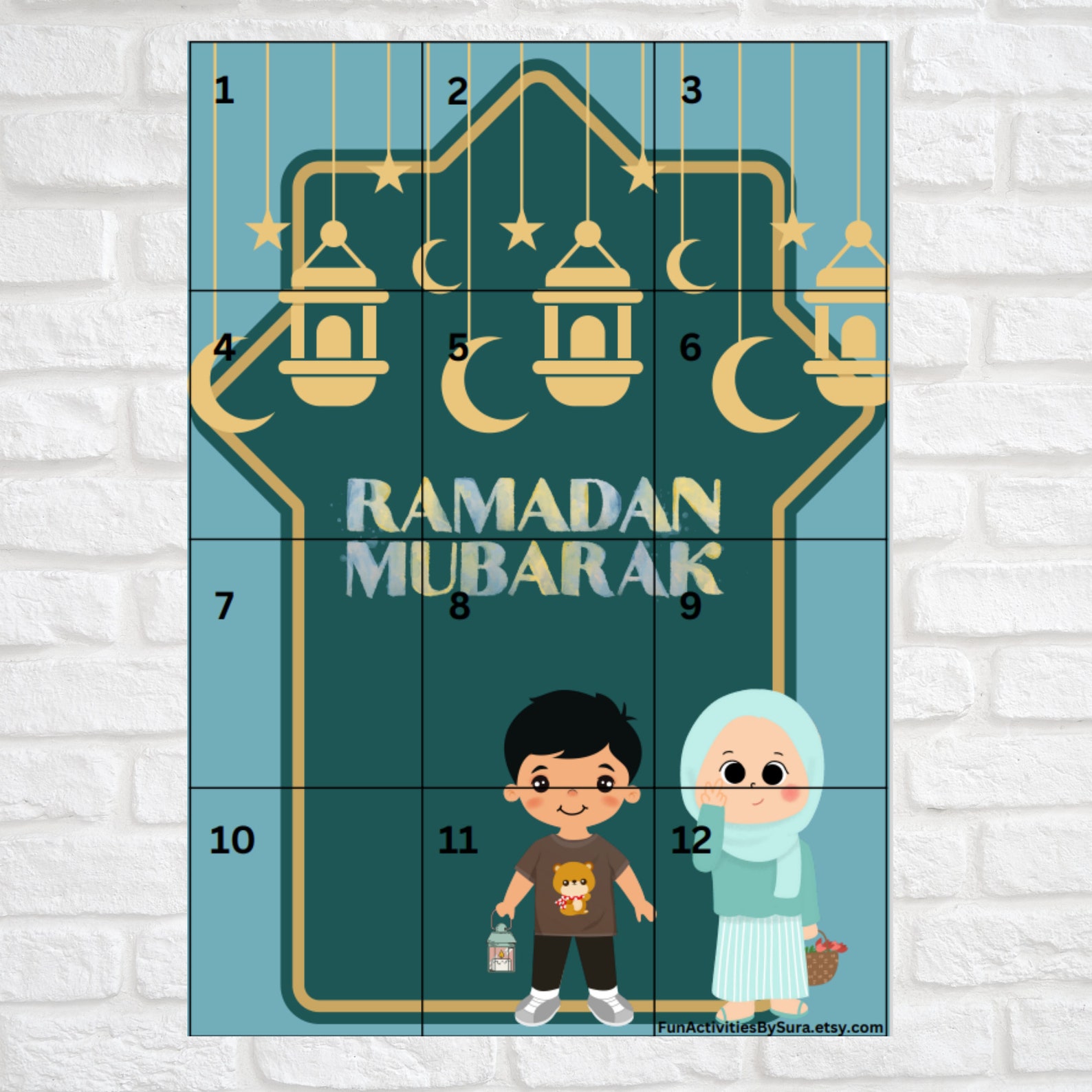 Ramadan Kids Puzzle, Ramadan Activity for Kids, Ramadan Printable ...