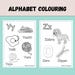 Printable Kids Alphabet Colouring Pages, Fun & Educational A-Z Activity ...