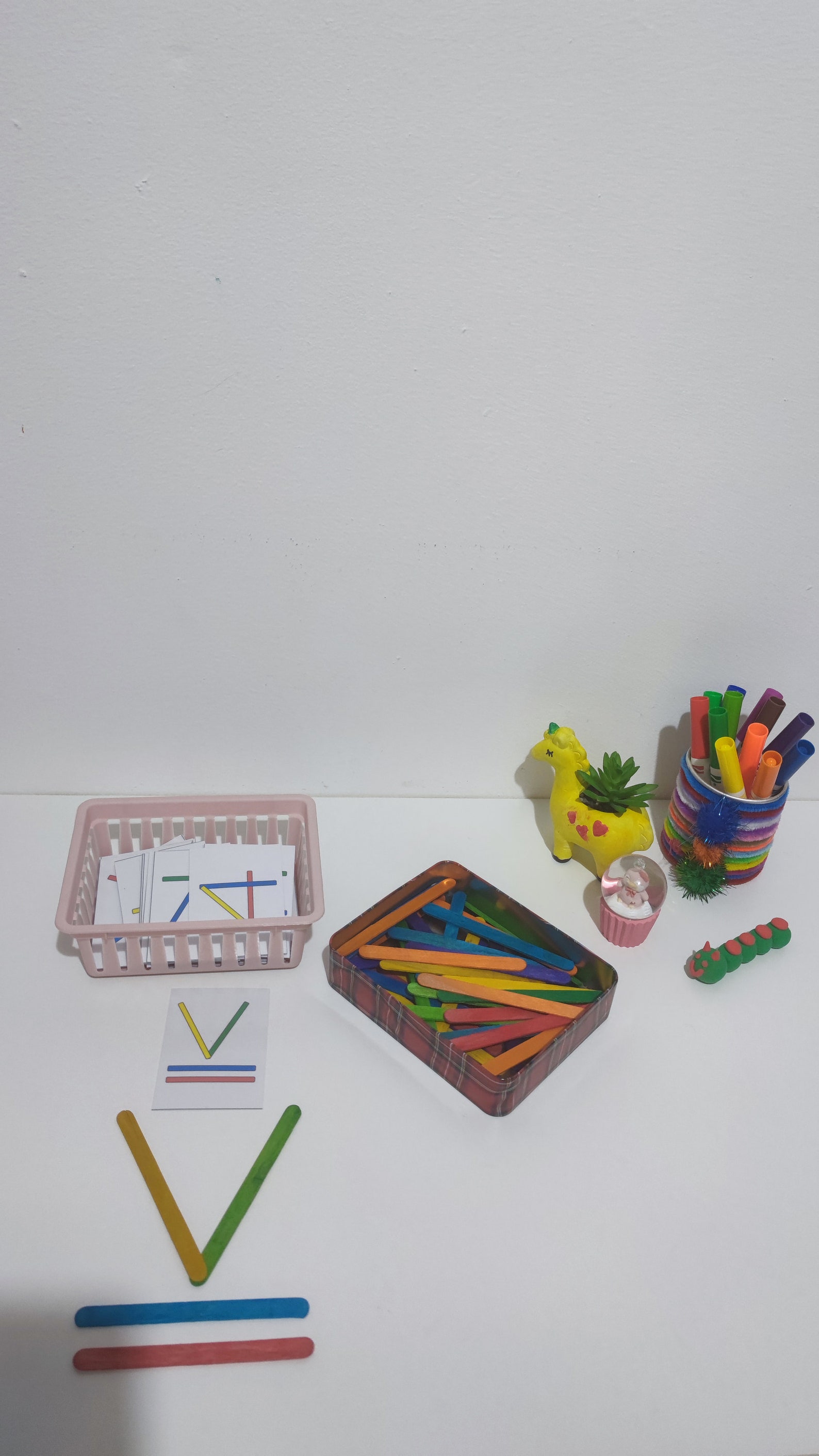 Popsicle Sticks Patterns Matching Cards Printable Preschool - Etsy