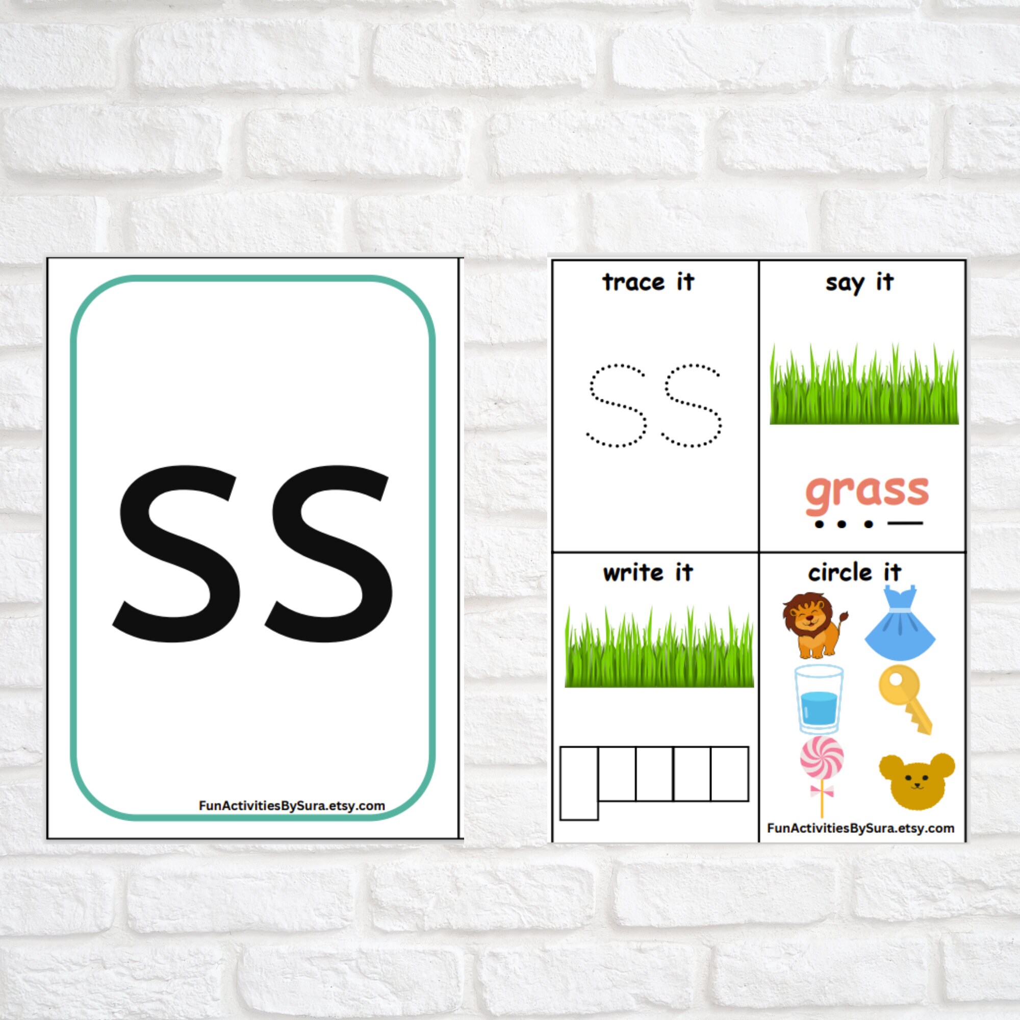Phase 2 Phonics Flashcards: Early Literacy Learning (digital Download ...