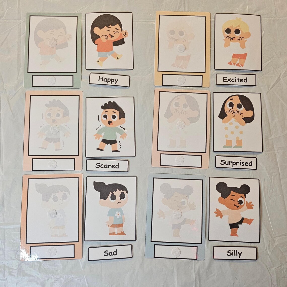 Emotions Cards for Children, Feelings Matching Cards, Printable ...