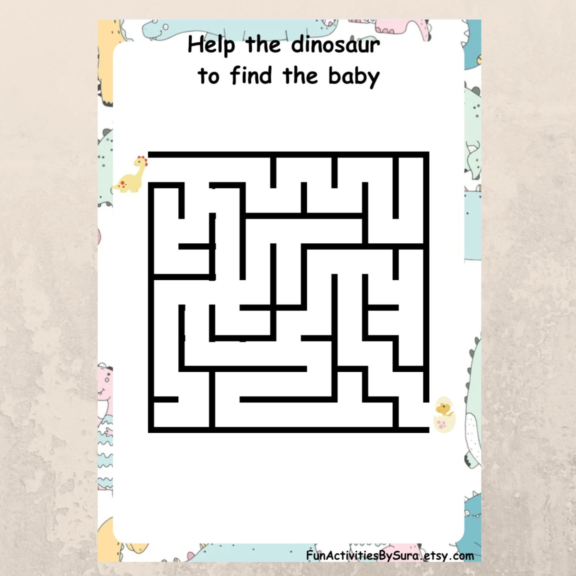My Dinosaurs Adventure Activity Book, Dinosaurs Printable Activity ...