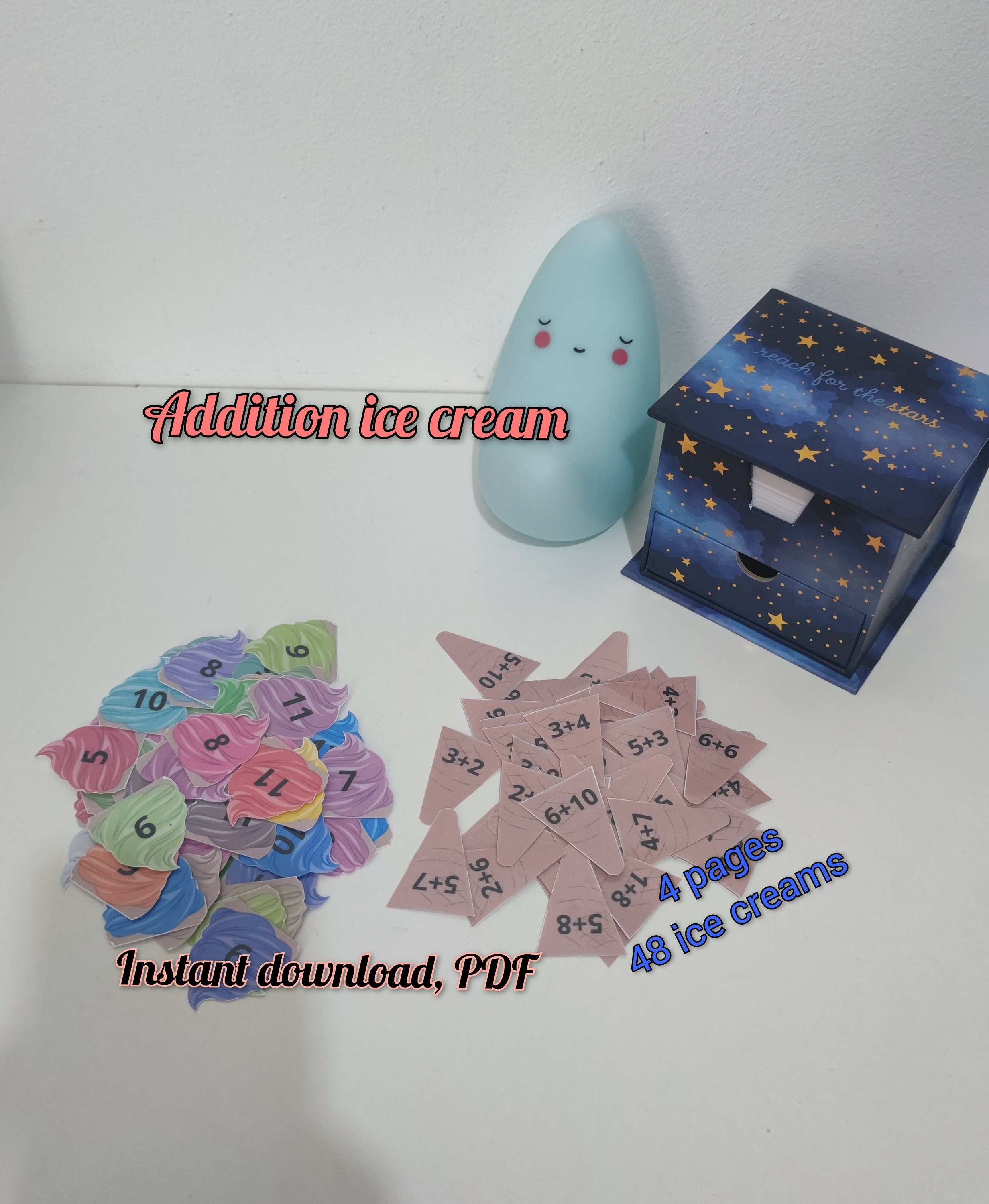 Addition Ice Cream Scoop, Addition Activity, Ice Cream Games, EYFS ...