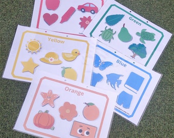 Colors Busy Book Printable: Toddler Learning Binder (PDF) - Etsy