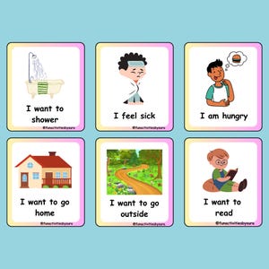 Communication Speech Flash Cards, Instant Download Special Needs ...