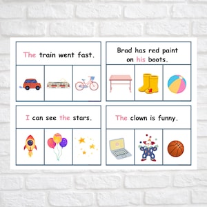 Phonics Phase 4 Reading Clip Cards: Learn to Read Sentences (PDF ...