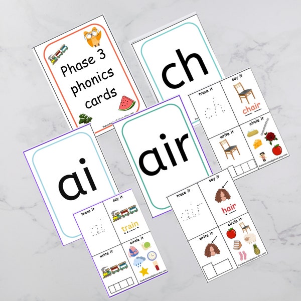 Number Tracing Flashcards 1-20, Printable, Counting, Learn Numbers ...
