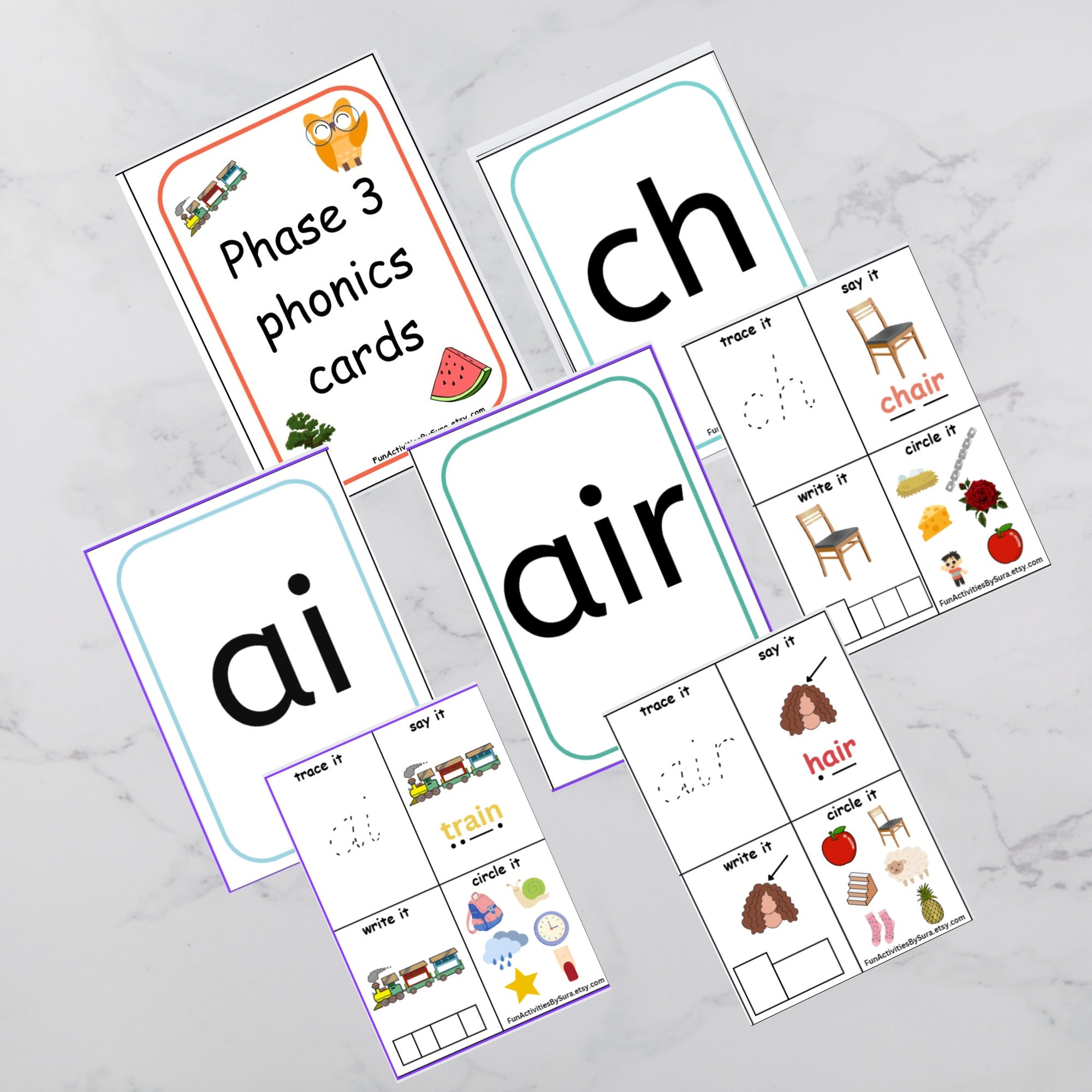 Phase 3 Phonics Cards, Phonics, Learning Phonics, Homeschooling, Early Years, Letter Sounds ...
