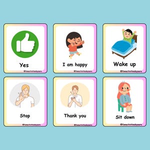 Communication Speech Flash Cards, Instant Download Special Needs ...