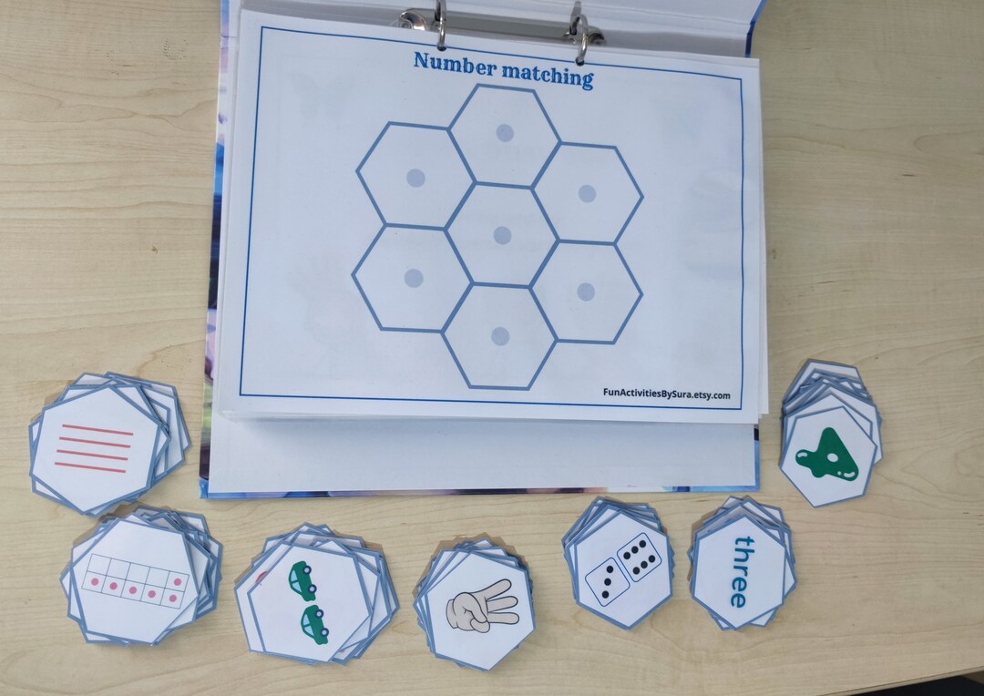 Numbers Busy Folder 1-10, File Folder Games, Numbers Matching ...