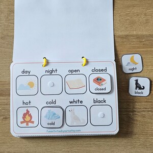 Opposite Words Matching Book, Learn Opposites, Opposite Worksheet ...