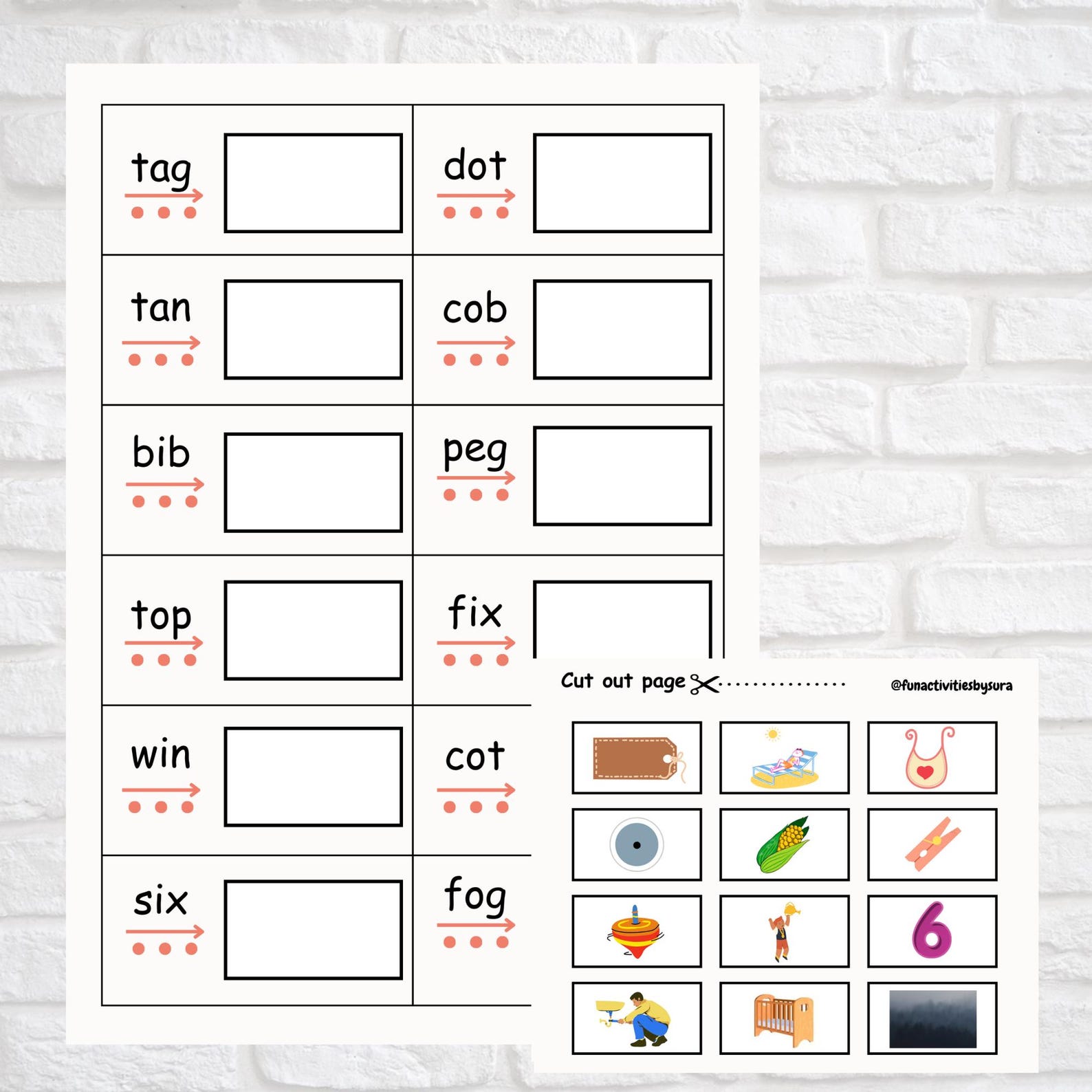 CVC Words Busy Book, Printable Flashcards, Word Lists and Activities ...
