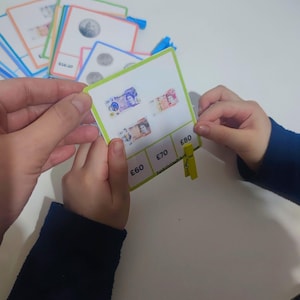 British Money Clip Cards Activity, Learn UK Money Clip Cards, Learn ...