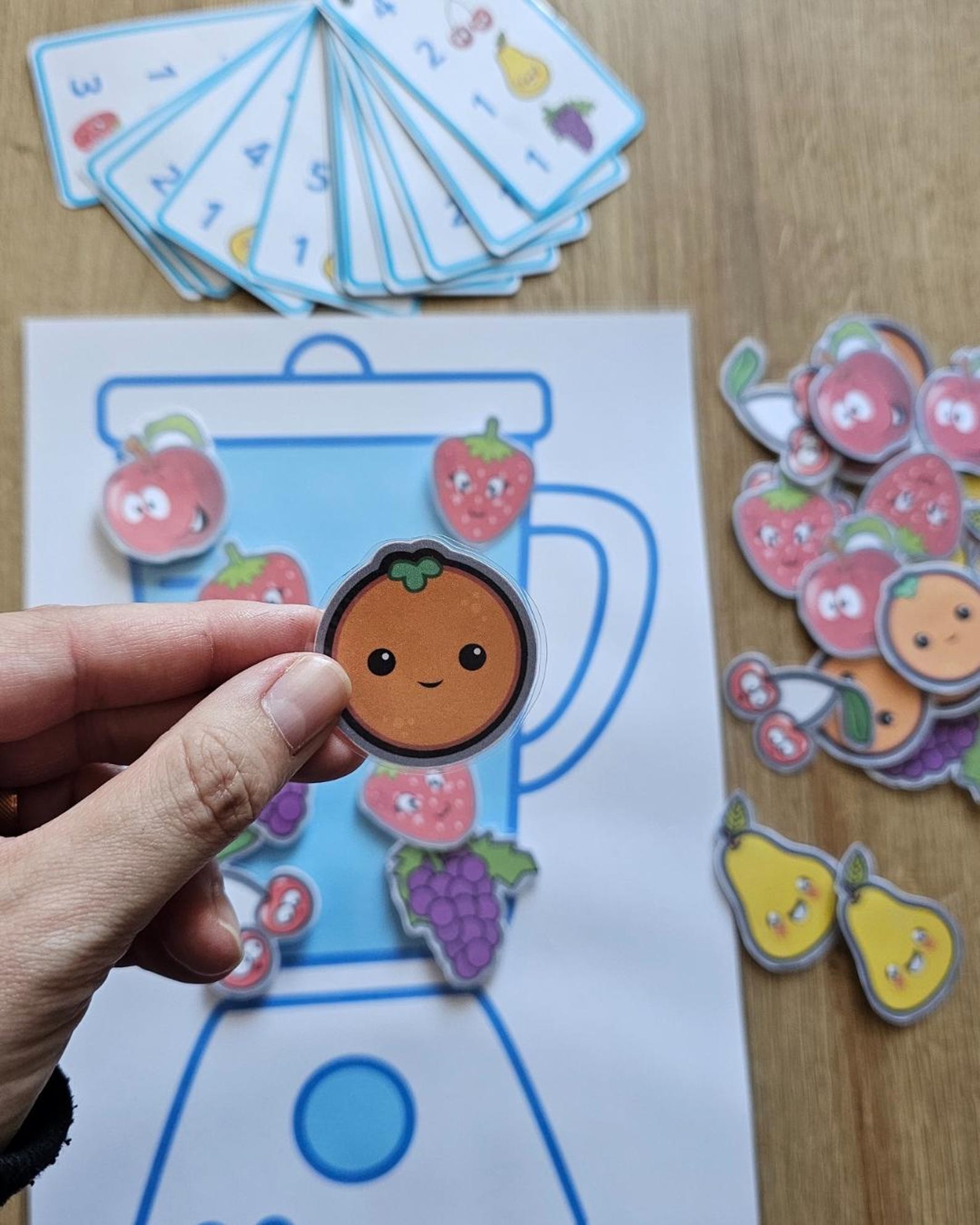 Fruit Blender Math Game: Preschool Counting Activity (digital Download ...