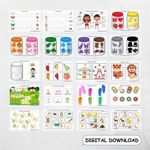 My First Busy Book Printable: Preschool Activity Pack (digital Download ...