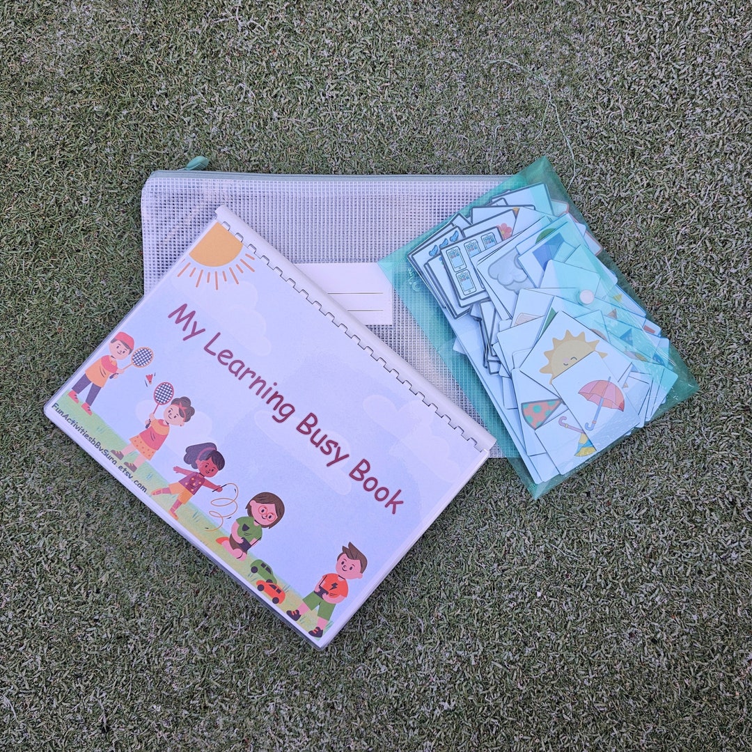 My Learning Busy Book, Learning Binder, 3 Children's Busy Book ...