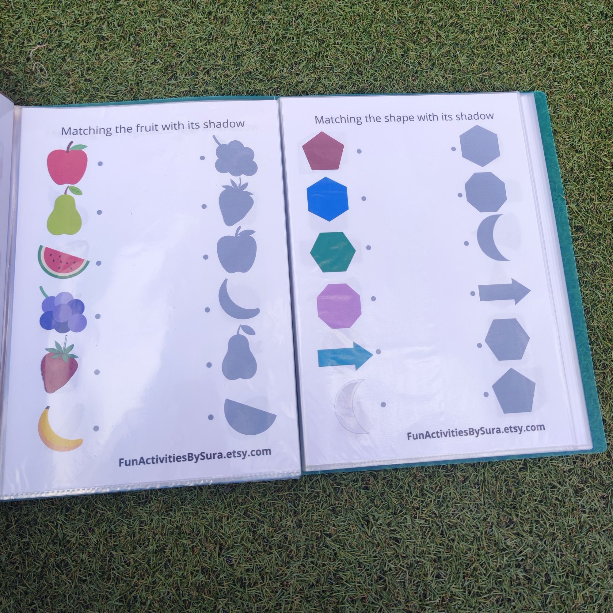 Shadow Matching Printable Activity Book, Busy Activity Binder, Shapes ...