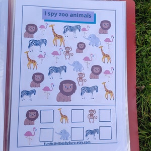 I Spy Activity Book, I Spy Printable Activity Sheets, Preschool ...