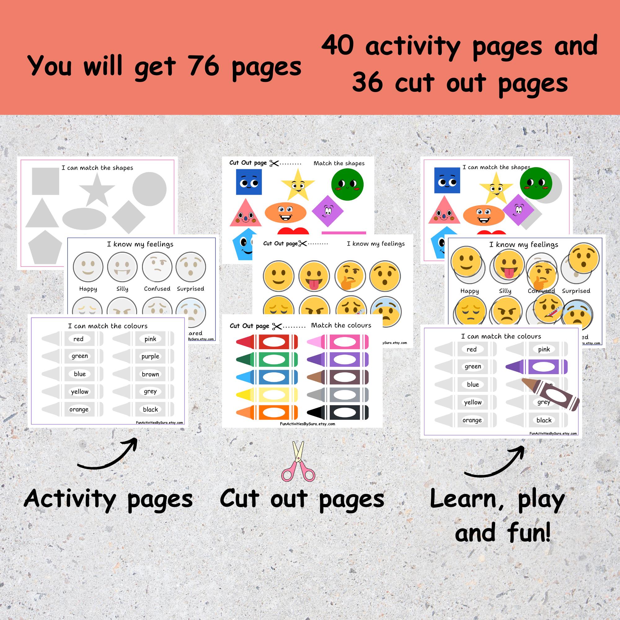 My First Busy Book Printable: Preschool Activity Pack (digital Download ...