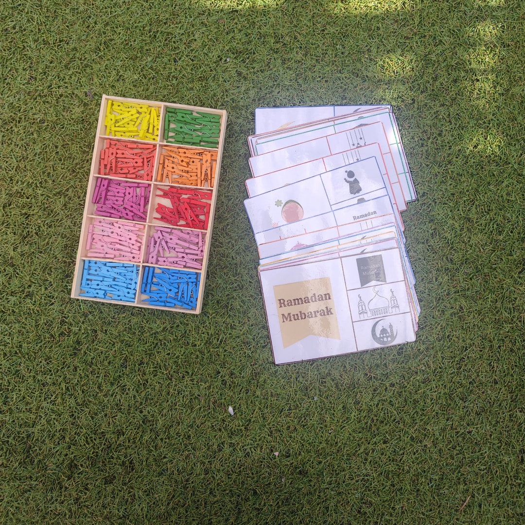 Ramadan Shadow Matching Clip Cards Activity, Ramadan for Kids, Ramadan ...