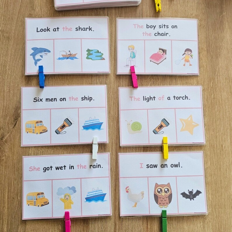 Phase 3 Phonics Sentence Building Activity for Preschool | Fine Motor ...