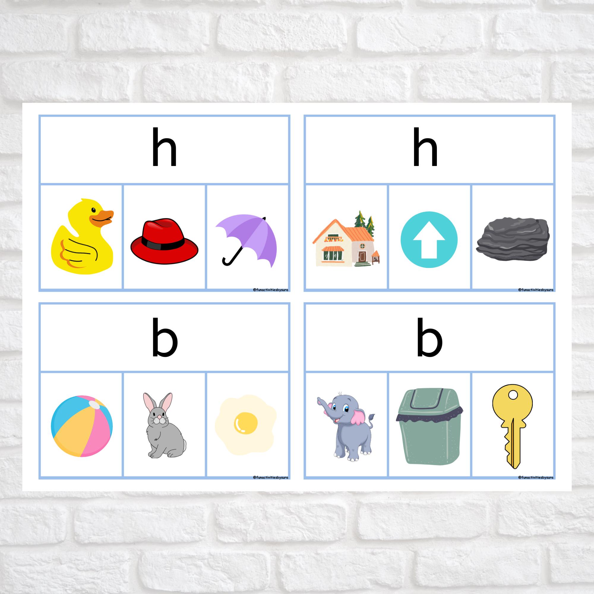 Phase 2 Phonics Clip Cards: Montessori Matching Game (digital Download ...