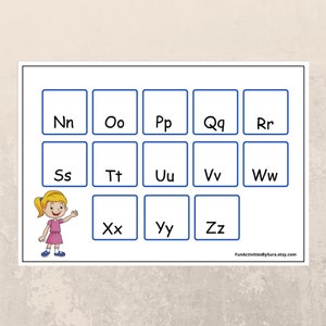 Alphabet Matching Activity Sheets ,busy Binder Pages, Learning ...