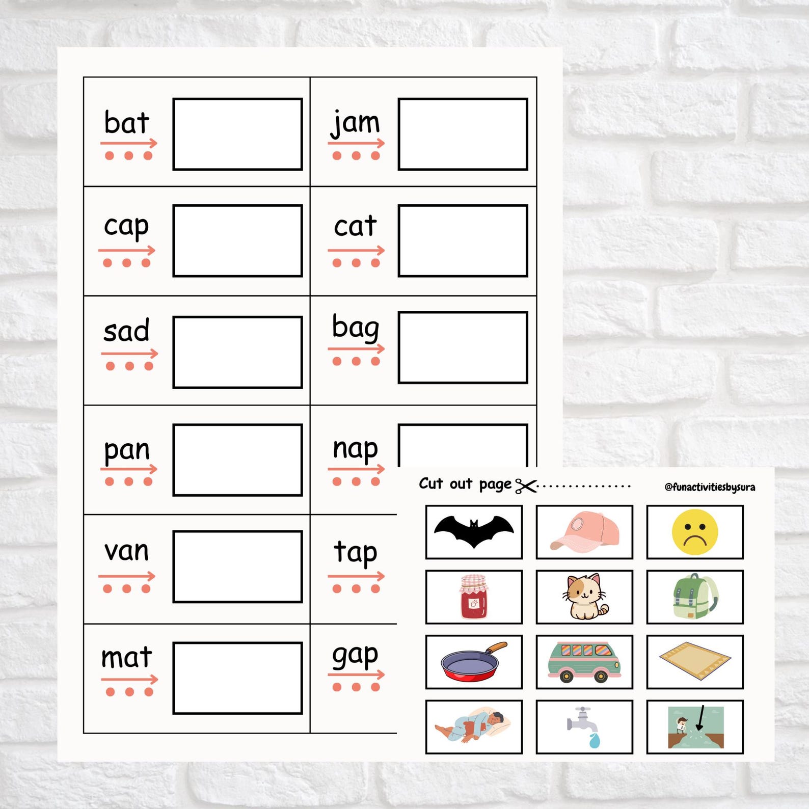 CVC Words Busy Book, Printable Flashcards, Word Lists and Activities ...