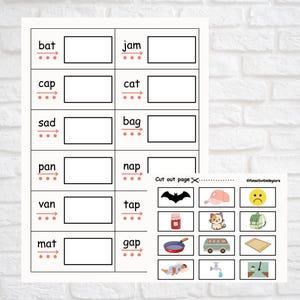 CVC Words Busy Book, Printable Flashcards, Word Lists and Activities ...