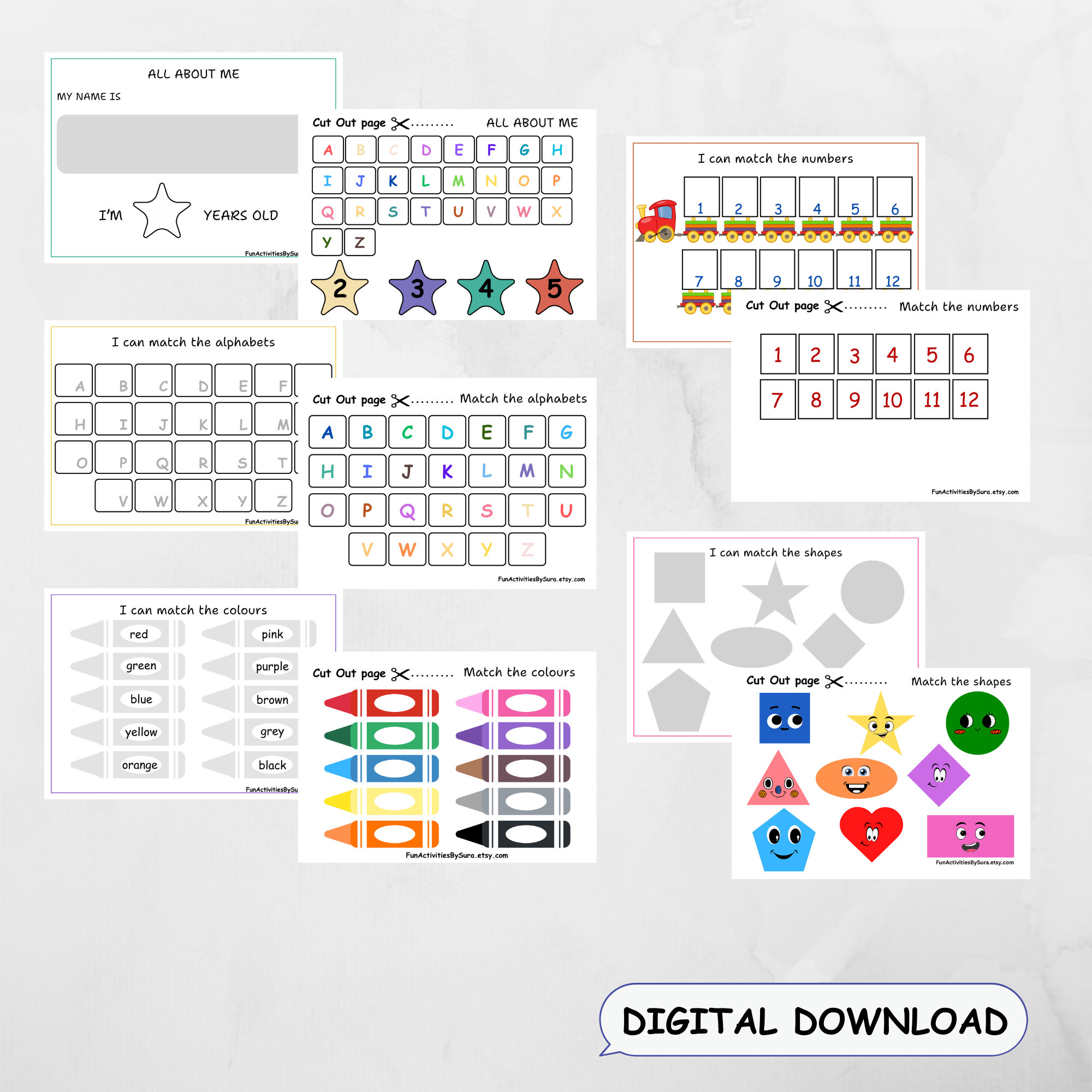 My First Busy Book Printable: Preschool Activity Pack (digital Download ...