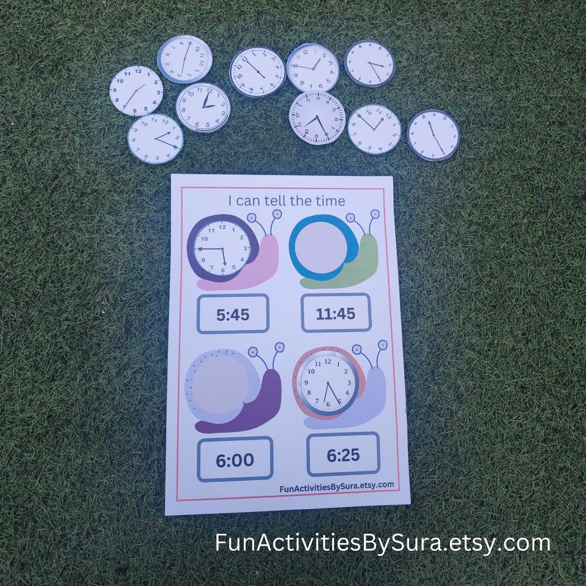 Telling Time Clock Activity Telling Time Printable What Time - Etsy