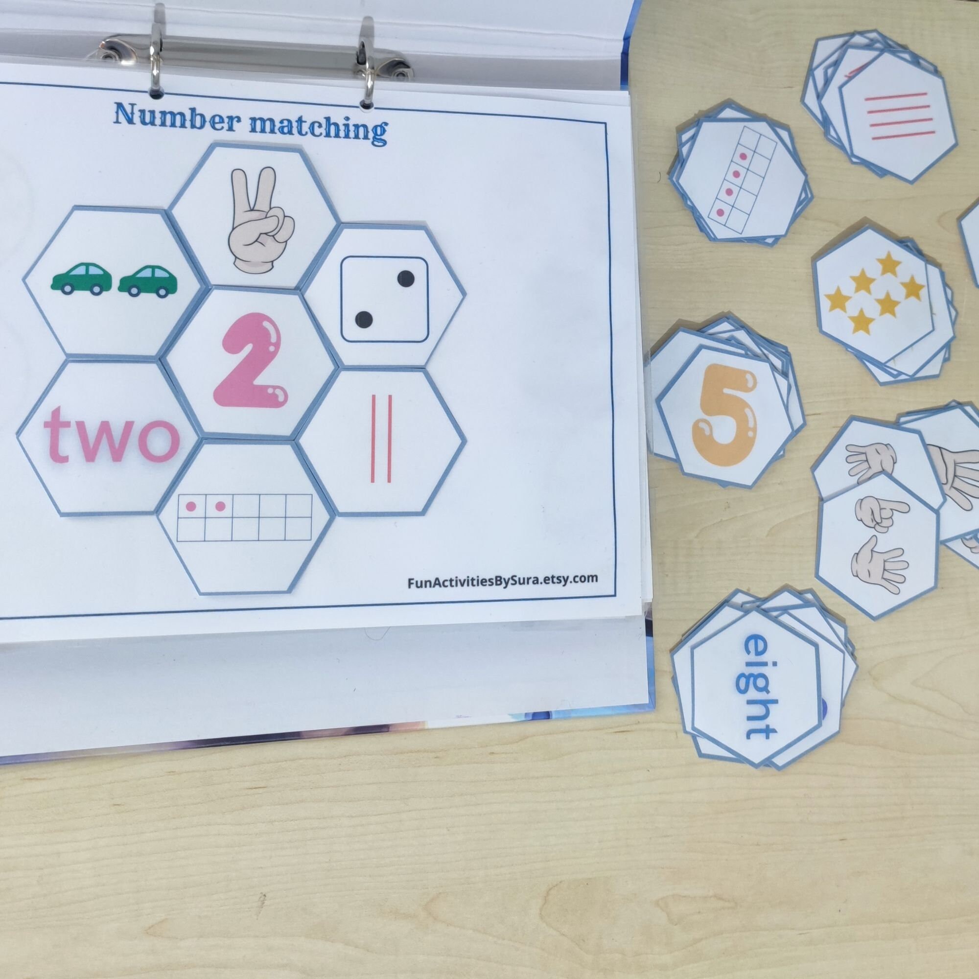 Numbers Busy Folder 1-10, File Folder Games, Numbers Matching ...