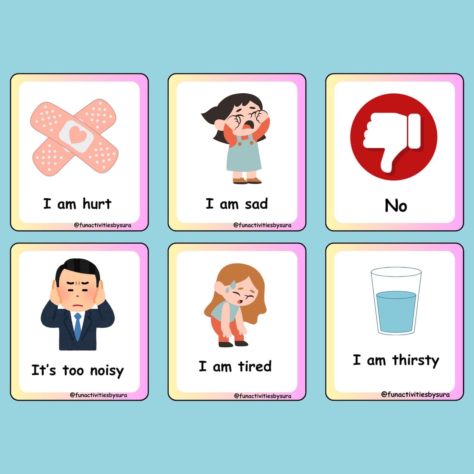Communication Speech Flash Cards, Instant Download Special Needs ...
