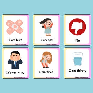 Communication Speech Flash Cards, Instant Download Special Needs ...