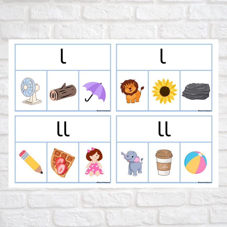 Phase 2 Phonics Clip Cards: Montessori Matching Game (digital Download ...
