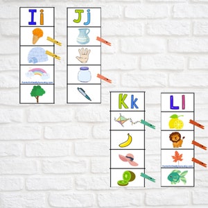 Matching the Beginning Sound With Image Clip Cards Activities, Matching ...
