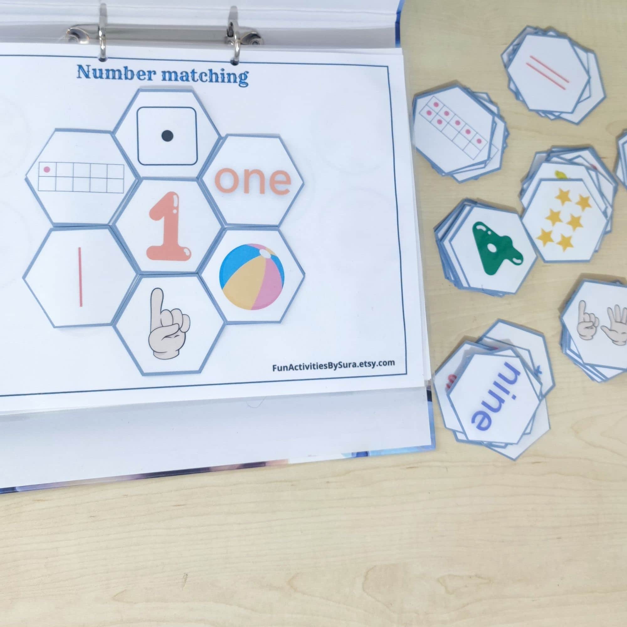 Numbers Busy Folder 1-10, File Folder Games, Numbers Matching ...