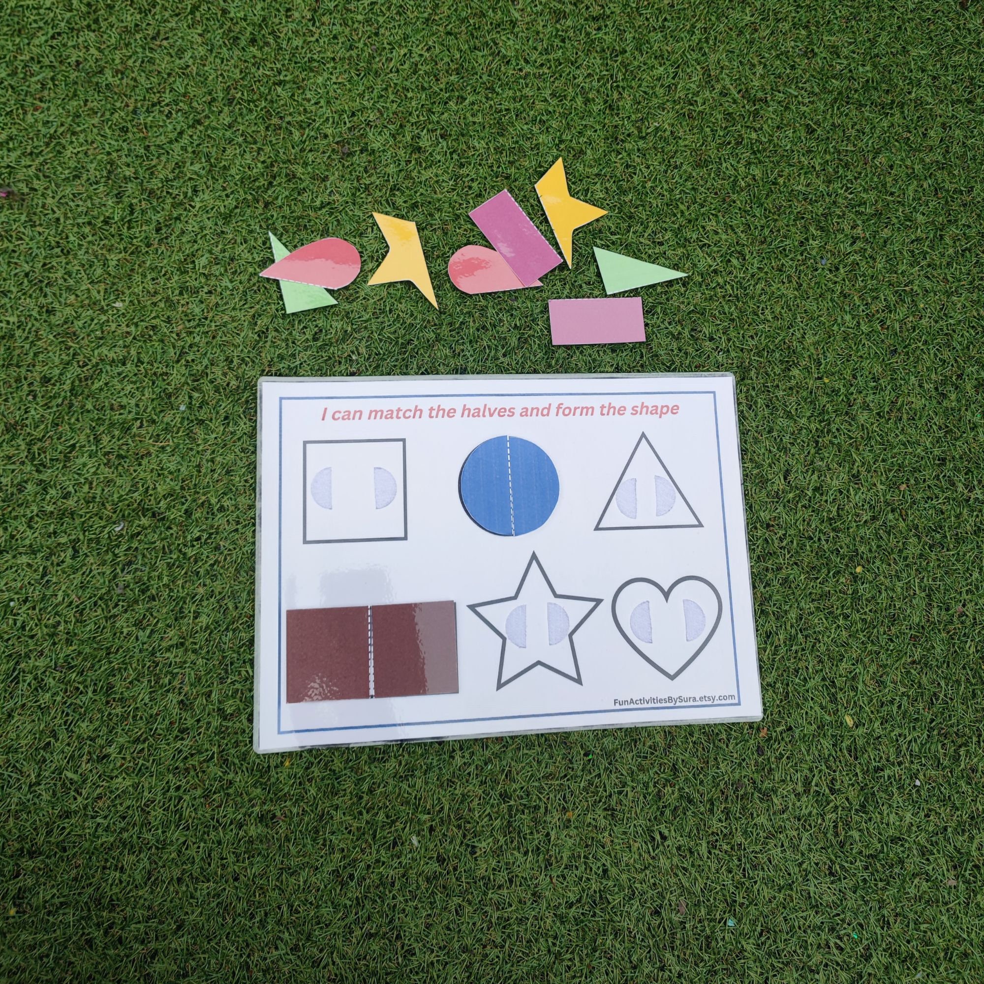 Shapes Busy Book, Shapes Learning Activity, Shapes Matching Printable ...