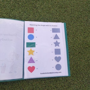 Shadow Matching Printable Activity Book Busy Activity Binder - Etsy
