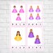 Princess Count and Clip Cards 1-20, Preschool Math Numbers Activities ...