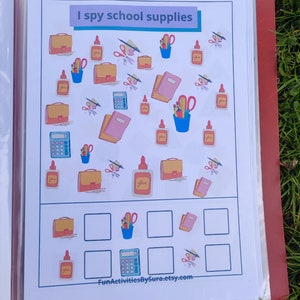 I Spy Activity Book, I Spy Printable Activity Sheets, Preschool ...