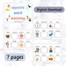 Opposite Words Matching Book, Learn Opposites, Opposite Worksheet ...