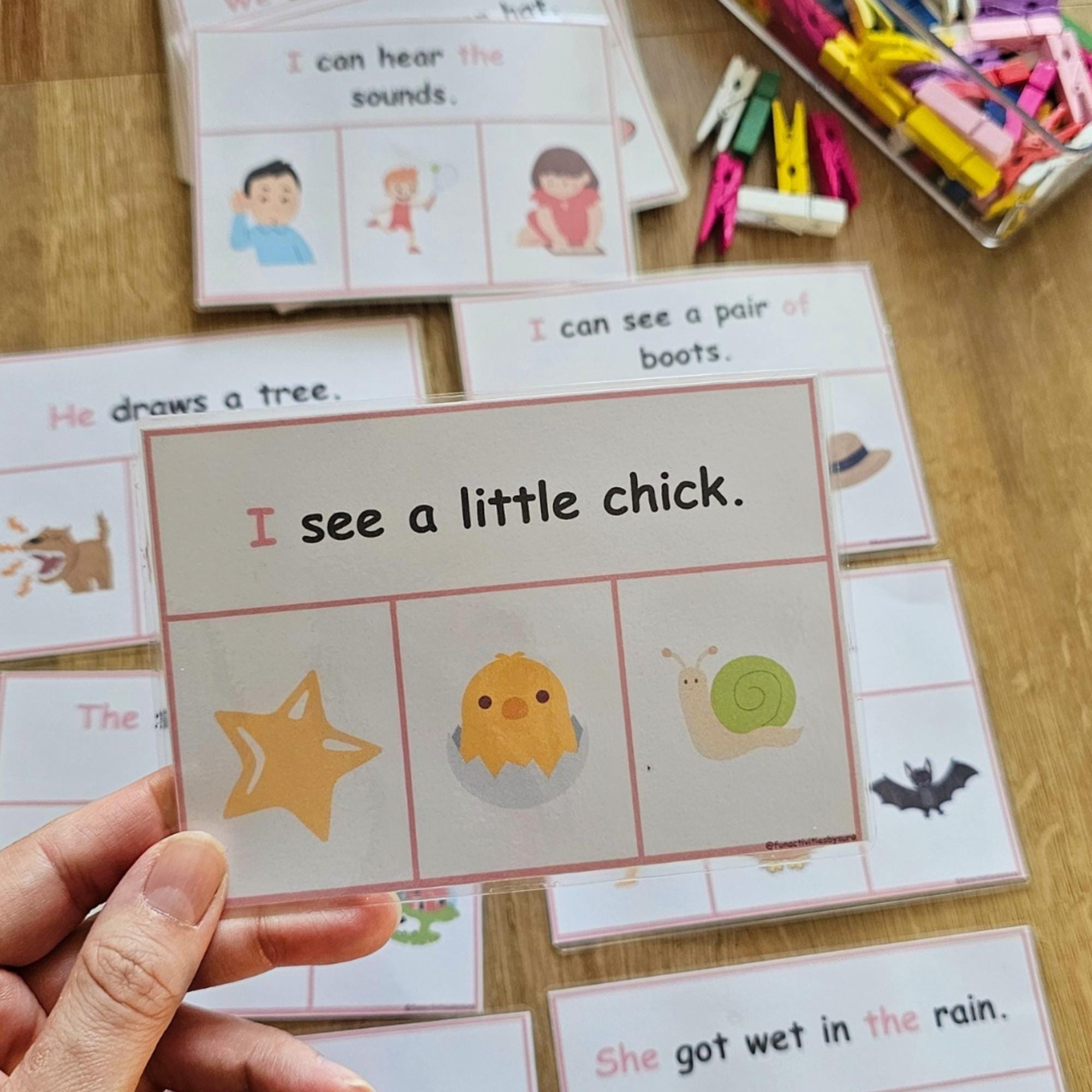 Phonics Clip Cards Bundle, Phonics Activities for Kids, Phonics Games ...