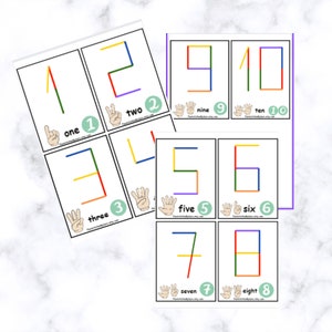 Popsicle Sticks Numbers Game: Montessori Toddler Printable (PDF) - Etsy
