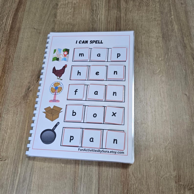 Spelling Busy Book, My Spelling Busy Book, Spelling Game, Learning ...