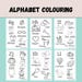 Printable Kids Alphabet Colouring Pages, Fun & Educational A-Z Activity ...