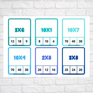 Multiplication and Division Clip Cards: Math Center Activity (digital ...