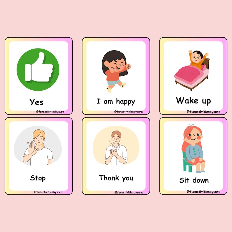Communication Speech Flash Cards, Instant Download Special Needs ...