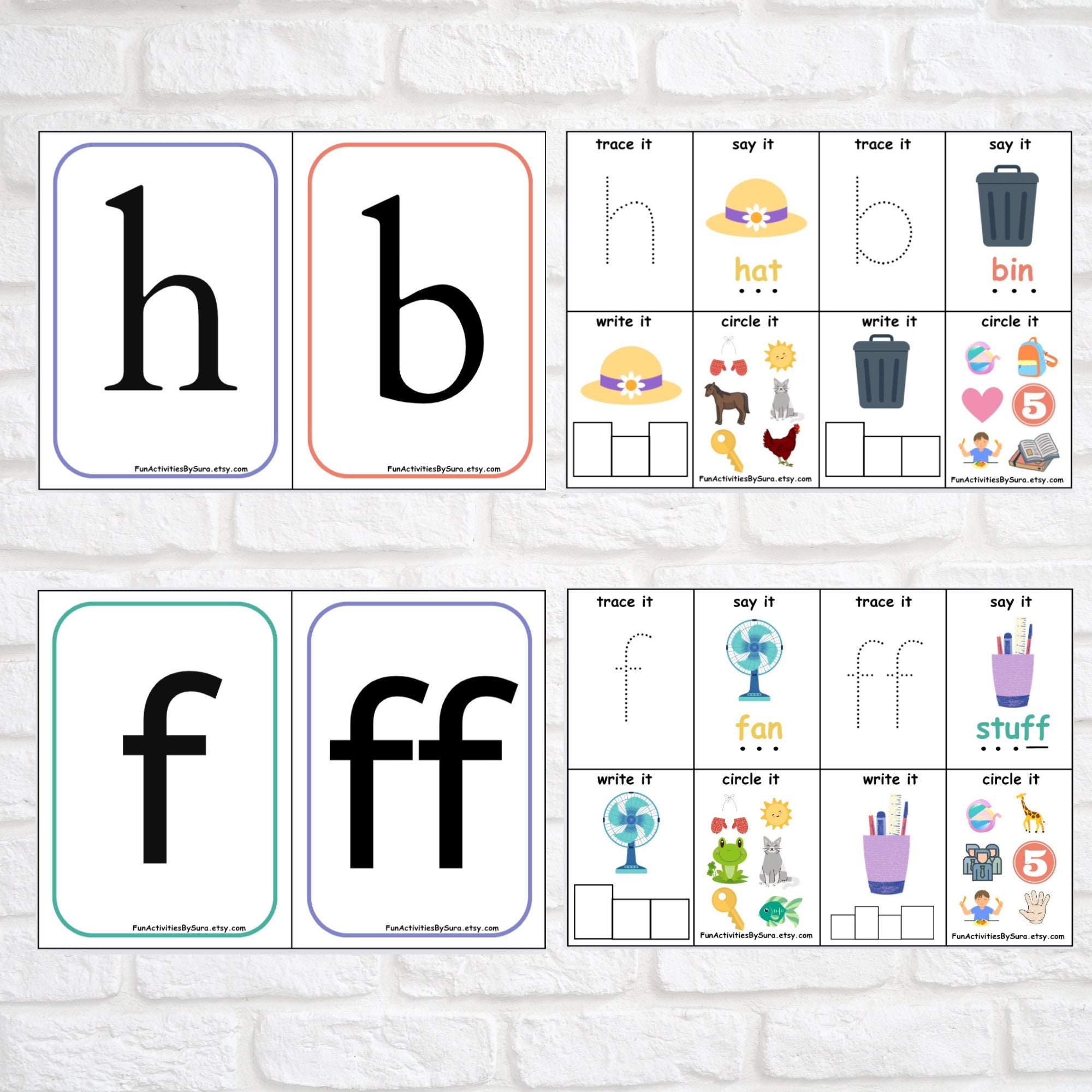 Phase 2 Phonics Flashcards: Early Literacy Learning (digital Download ...